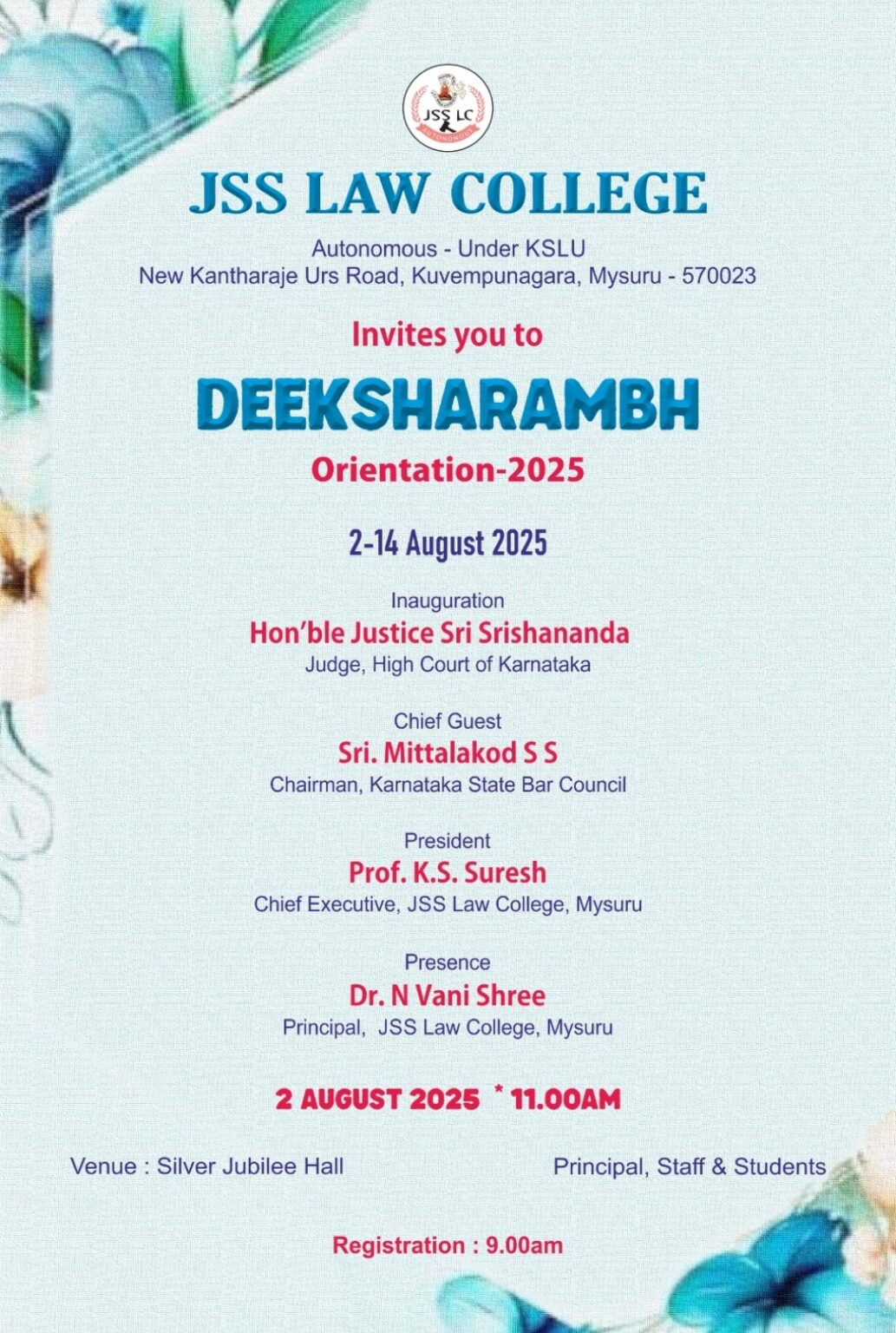JSSLC Events – JSS Law College